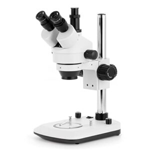 new 7x-45x dual lit 6w led trinocular stereo zoom microscope (smdg-2t-6wb)