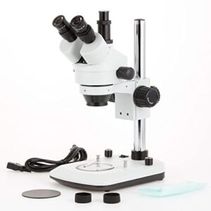 New 7X-45X Dual Lit 6W LED Trinocular Stereo Zoom Microscope (SMDG-2T-6WB)