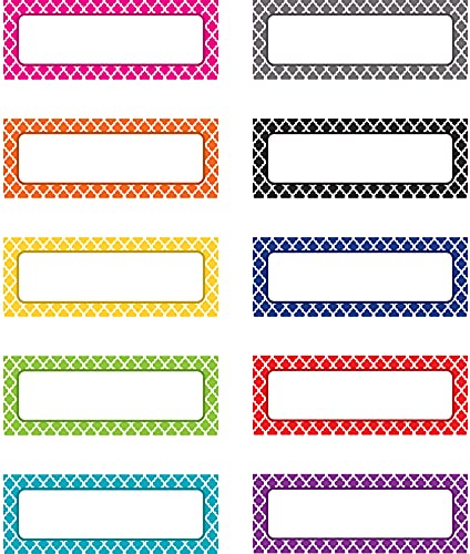 Teacher Created Resources Moroccan Magnetic Labels (20684) 2.5 x 1 inch