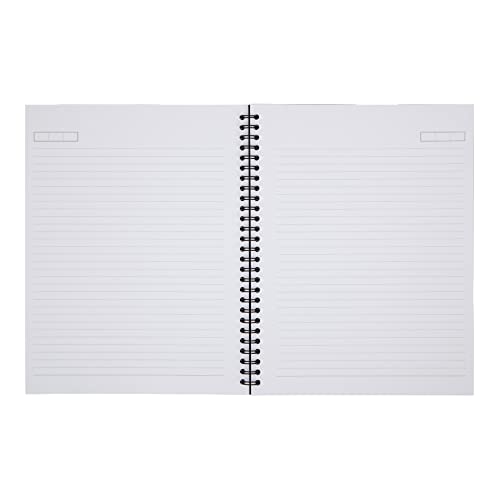 Office Depot Wirebound Notebook, Business, 7 1/4in. x 9 1/2in., 160 Pages (80 Sheets), Black, ODUS1402-024