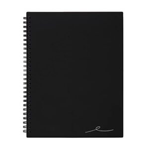 Office Depot Wirebound Notebook, Business, 7 1/4in. x 9 1/2in., 160 Pages (80 Sheets), Black, ODUS1402-024