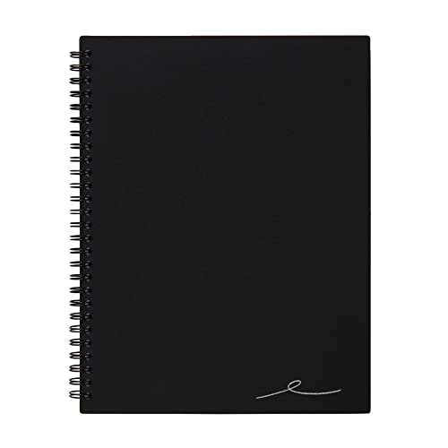 Office Depot Wirebound Notebook, Business, 7 1/4in. x 9 1/2in., 160 Pages (80 Sheets), Black, ODUS1402-024