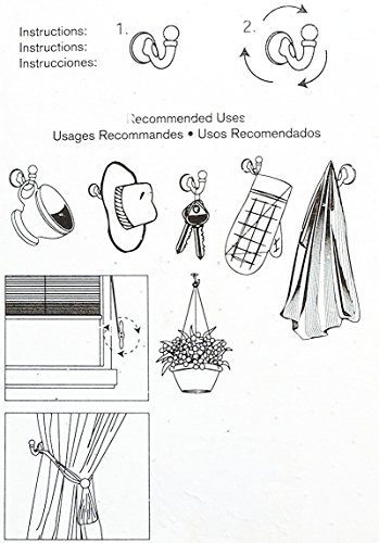 Choose from 17 Styles and Colors of Decorative Hooks (4 Silver Hooks)