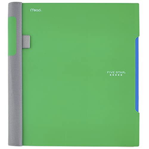 Five Star Advance Spiral Notebook, 1 Subject, College Ruled Paper, 100 Sheets, 11 x 8-1/2 inches, Green (72884)