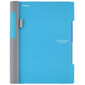 five star advance small spiral notebook, 2 subject, college ruled paper, 100 sheets, 9-1/2" x 6", teal (73164)