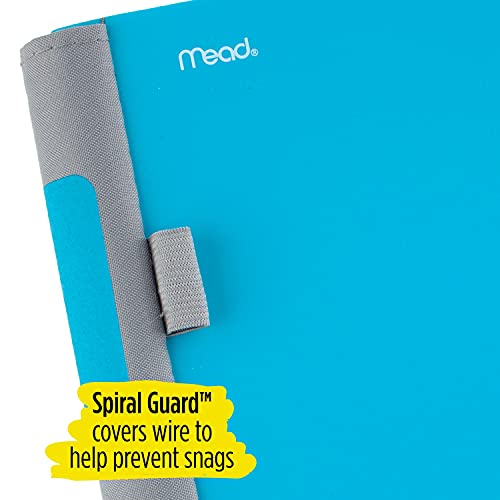 Five Star Advance Spiral Notebooks, 3 Subject, College Ruled Paper, 11" x 8-1/2", 150 Sheets, With Spiral Guard and Movable Dividers, Blue (73138)