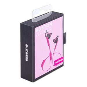 Urbanista Wireless Bluetooth Sport Earphones Headset with Mic and Volume Control, Boston, Pink Panther/Pink