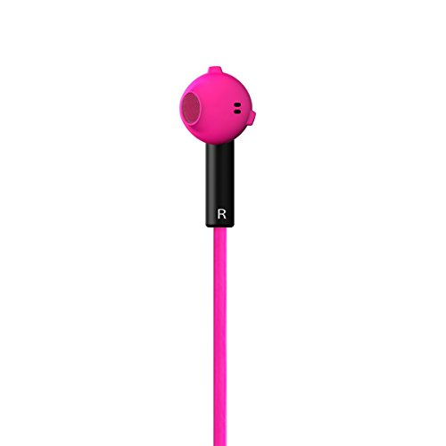 Urbanista Wireless Bluetooth Sport Earphones Headset with Mic and Volume Control, Boston, Pink Panther/Pink