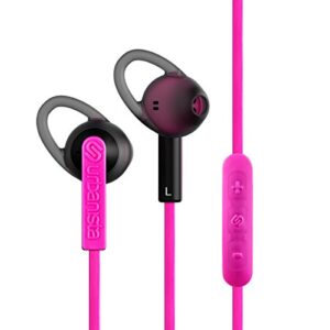 Urbanista Wireless Bluetooth Sport Earphones Headset with Mic and Volume Control, Boston, Pink Panther/Pink