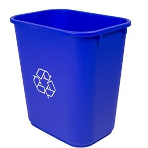 Storex Medium Recycling Basket, 15 x 10.5 x 15 Inches, Blue, (STX00714U01C)