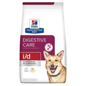 hill's prescription diet i/d digestive care chicken flavor dry dog food, veterinary diet, 27.5 lb. bag