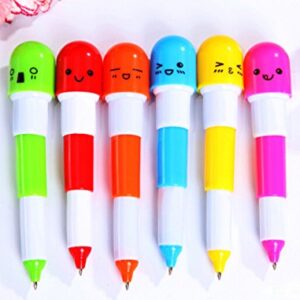 Bokit 24pcs/lot Vitamin Pen, Ballpoint Pen, Vitamin Pill, Novelty Pen, Size12x2.4cm, Gift Pen,multicolor