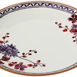 Villeroy & Boch Artesano Provencal Lavender Dinner Plate : Floral, 10.5 in, White/Multicolored