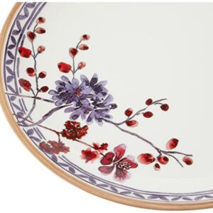 Villeroy & Boch Artesano Provencal Lavender Dinner Plate : Floral, 10.5 in, White/Multicolored