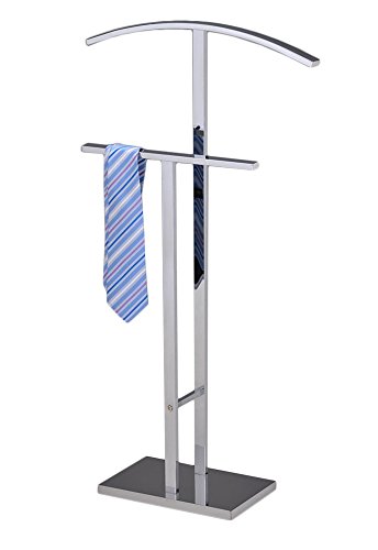 Kings Brand Furniture - Dossi Chrome Finish Metal Suit Rack Valet Stand