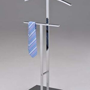 Kings Brand Furniture - Dossi Chrome Finish Metal Suit Rack Valet Stand