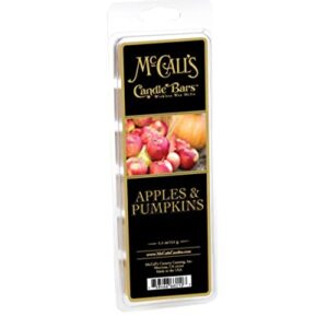 McCall's Candle Bars | Apples & Pumpkins | Highly Scented & Long Lasting | Premium Wax & Fragrance | Made in The USA | 5.5 oz