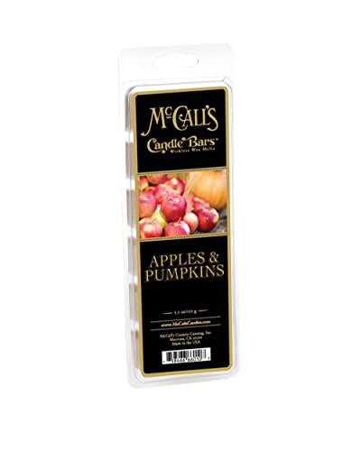 McCall's Candle Bars | Apples & Pumpkins | Highly Scented & Long Lasting | Premium Wax & Fragrance | Made in The USA | 5.5 oz