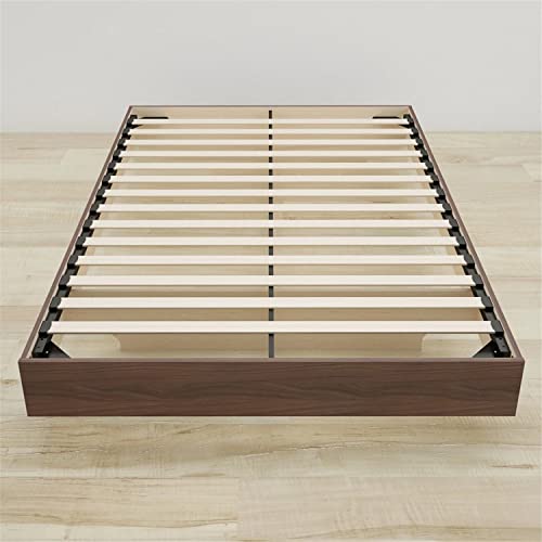 Nexera Alibi Full Size Platform Bed, Walnut