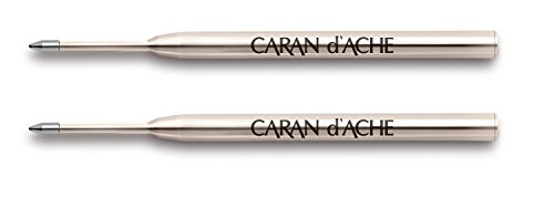 Caran D'ache Goliath Ballpoint Pen Refill Fine Blue (Pack of 2)