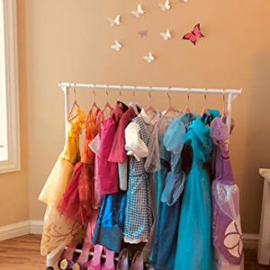 Children's Nursery Hanger- Includes 10 Children's Velvet Hangers- New Improved Rack with Rolling Design!