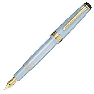 sailor 11-1224-301 fountain pen, shikiori snow moon sky leaf, spring sky, medium point