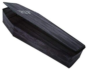 60" wooden coffin with lid, color black