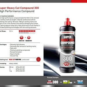 Menzerna 300 super heavy cut compound Maximum abrasion