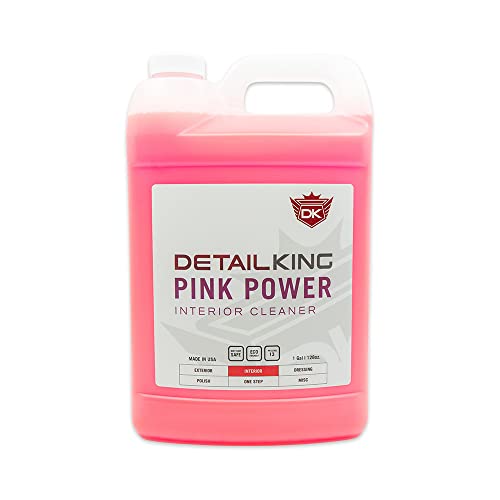 Detail King Pink Power Automotive Interior Cleaner - Gallon - Perfect for Vinyl, Plastic & Leather Surfaces