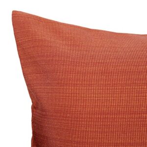 Deconovo Wooden Pattern Pillow Cover Cushion Cover for Car 18x18 inch,Orange