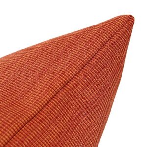 Deconovo Wooden Pattern Pillow Cover Cushion Cover for Car 18x18 inch,Orange