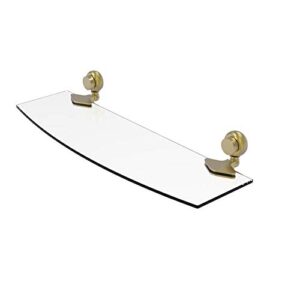 allied brass 433t/18-sbr venus collection 18 inch twist accents glass shelf, 18-inch by 5-inch, satin brass