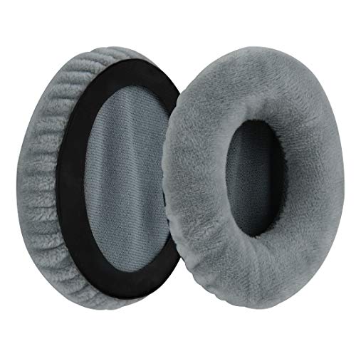 Geekria Comfort Velour Replacement Ear Pads for Sennheiser Momentum On-Ear Momentum 2.0 On-Ear Momentum 2.0 On-Ear Wireless Headphones Ear Cushions, Ear Cups Cover Repair Parts (Grey)