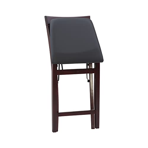 Linon Triena X Back Folding Counter Stool, Brown