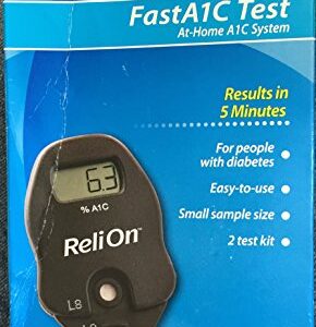 ReliOn FastA1C At-Home Diabetes Test A1C System