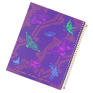 Left-Handed Wide Ruled notebook With Butterfly Design, Set of 3