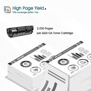 Cool Toner Compatible Toner Cartridge Replacement for HP 12A Q2612A for HP Laserjet 1020 1022 1018 1010 1012 3050 3015 3055 3030 MF4350d MF4150 MF4370dn D420 MF4270 Printer (Black 4Pack)