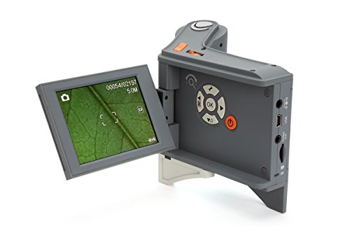 Celestron 44314 FlipView Handheld LCD Microscope (Grey)