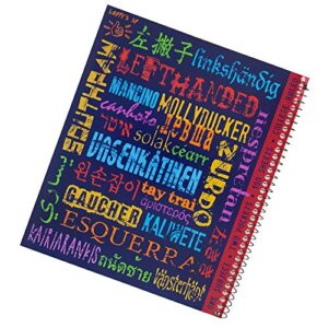 3 Left-Handed Visio Pens Plus 2 Left-Handed College Ruled Notebooks, Printed with the Word "Left-Handed" in 33 Languages