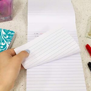 BAZIC Writing Pad 100 Sheets 6" X 9", Lined Ruled Memo Writing Notebook, Easy Tear Note Paper for Office School Home, 1-Pack