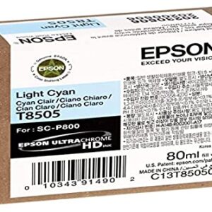 Epson T850500 T850 UltraChrome HD Light Cyan -Ink