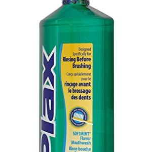 Plax Plaque Loosening Rinse, Soft Mint 24 fl oz (2 Pack)