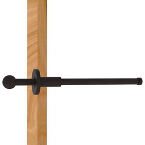 allied brass traditional retractable pullout garment rod, 10-inch, oil rubbed bronze