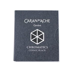 caran d'ache 8021-009 cartridge ink, cosmic black, genuine import