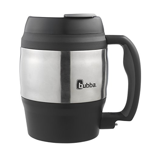 Bubba Classic Insulated Mug, 52oz Double-Insulated Mug with Handle, Bottle Opener, and Tightly Sealed Lid, Keeps Drinks Hot or Cold for Hours, Licorice