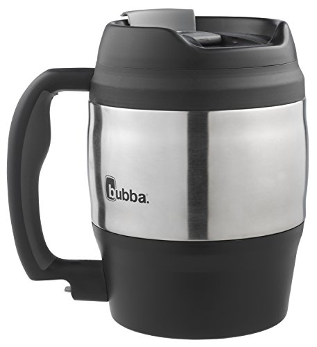 Bubba Classic Insulated Mug, 52oz Double-Insulated Mug with Handle, Bottle Opener, and Tightly Sealed Lid, Keeps Drinks Hot or Cold for Hours, Licorice