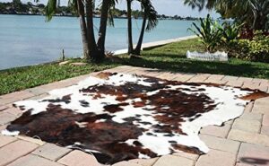 rodeo cowhide tricolor cowhide rug- xxl 6x8ft(180cm x240cm) tc6x8