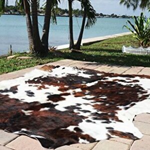 rodeo Cowhide Tricolor Cowhide Rug- XXL 6x8ft(180cm X240cm) TC6X8