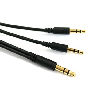 NewFantasia Replacement Cable for Sol Republic Master Tracks HD V8, V10, V12, Sol Republic X3 Headphones Black