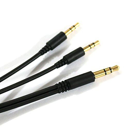 NewFantasia Replacement Cable for Sol Republic Master Tracks HD V8, V10, V12, Sol Republic X3 Headphones Black